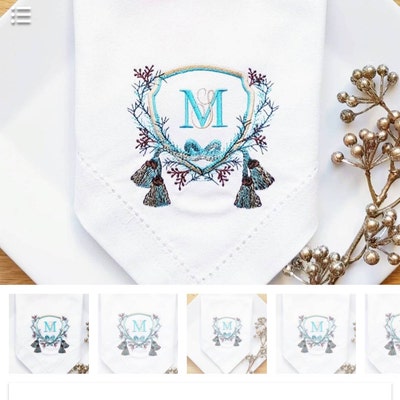 Rustic Crest Machine Embroidery File Design 4x4 Inch Hoop Monogram ...