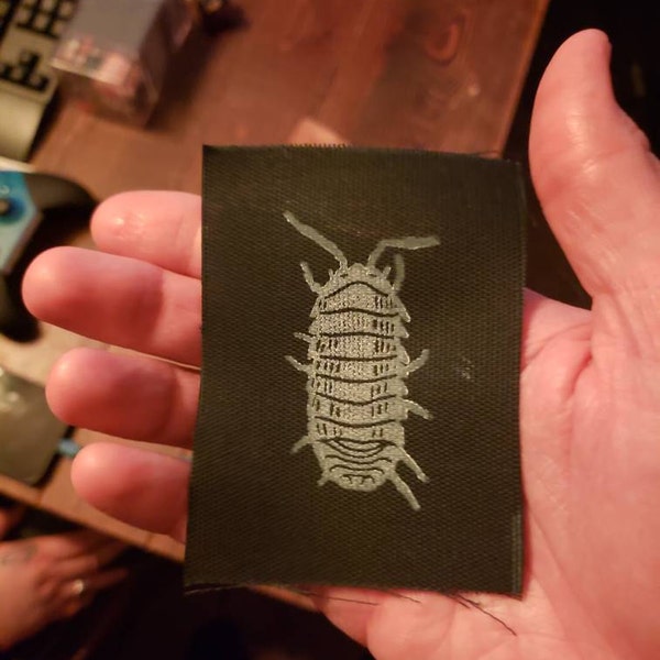 Block-print Pill Bug Patch: Cotton Canvas, Sew-on - Etsy