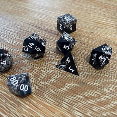 Orange Cream Soda Dice Handmade Resin Sharp Edge Dice Set for Dnd, D&D ...
