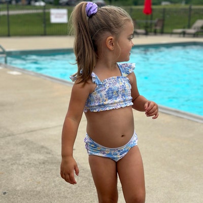 Swim Scrunchie Lemonade Etsy