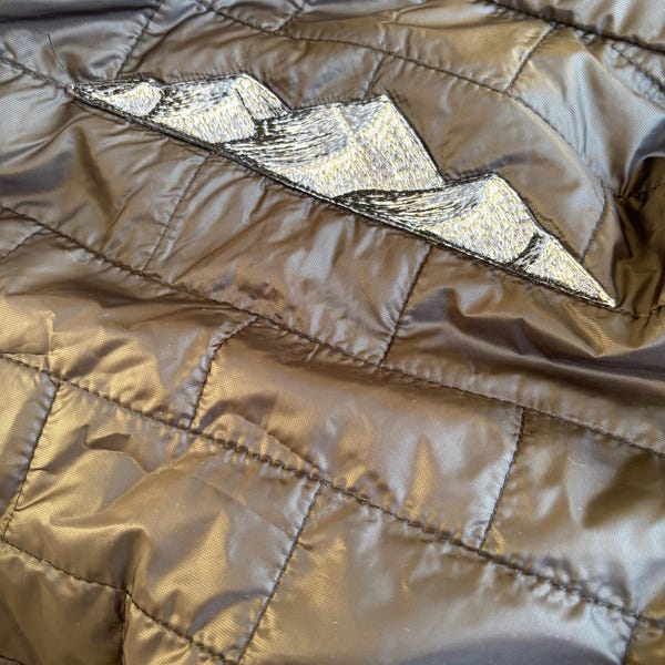 Mountains Patch, Landscape Hiking Iron on Applique, Patches for Hats ...