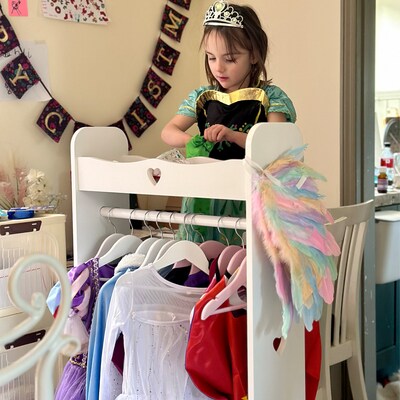 Haus Projekt Dress up Rail & Mirror Set for Children, Girl's White ...