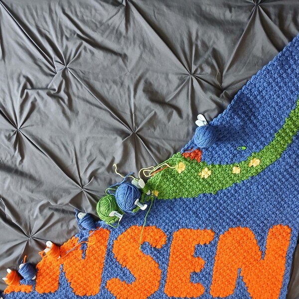 Custom Crochet Graphgan Pattern, Personalized Cheerleader Corner to ...