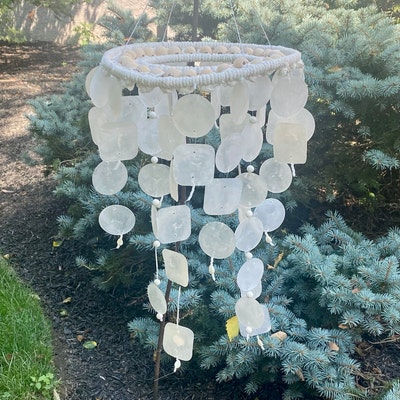 30 Round Capiz Shells 2 5cm With 2 Holes in Various Colors, DIY Craft ...