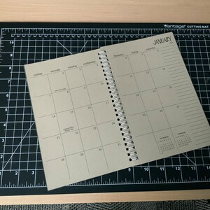 2 Year Large Kraft Monthly Spiral Planner Start Any Month - Etsy