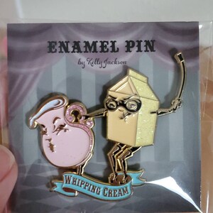Whipping Cream Soft Enamel Pin - Etsy
