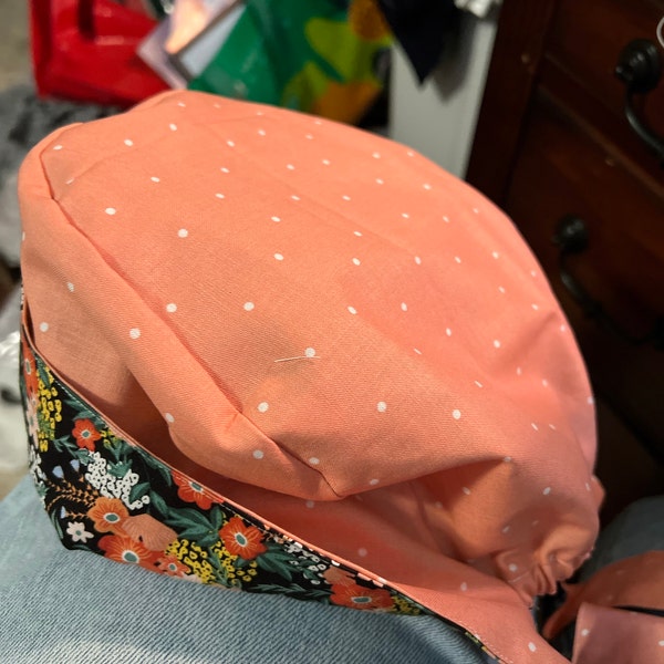 Scrub Cap Pattern, Scrub Hat Sewing Pattern Scrub Cap Ponytail PDF ...