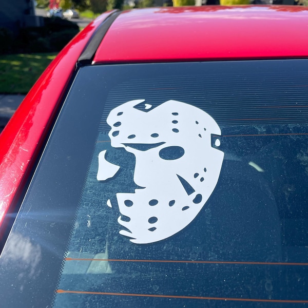 Jason Voorhees Decal Sticker | Friday the 13th Decal | for Car Window ...
