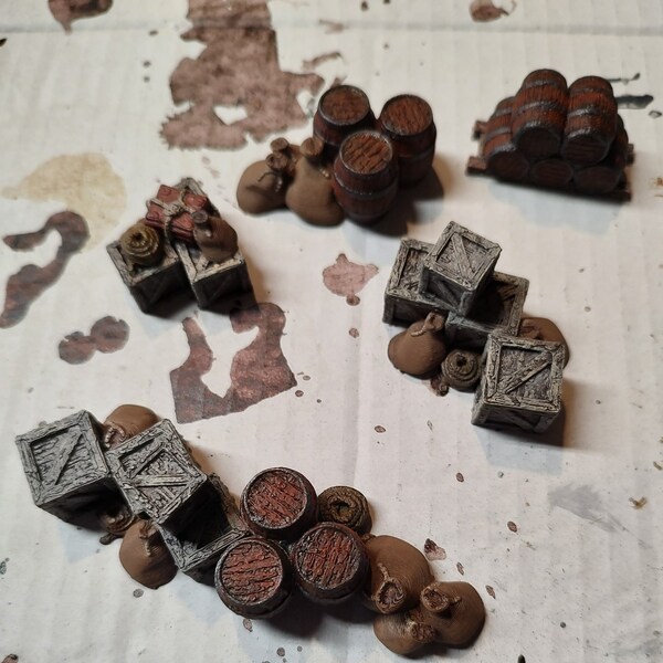 Cargo Piles Dnd Miniature Terrain, Dungeons and Dragons, D&D, Wargaming ...