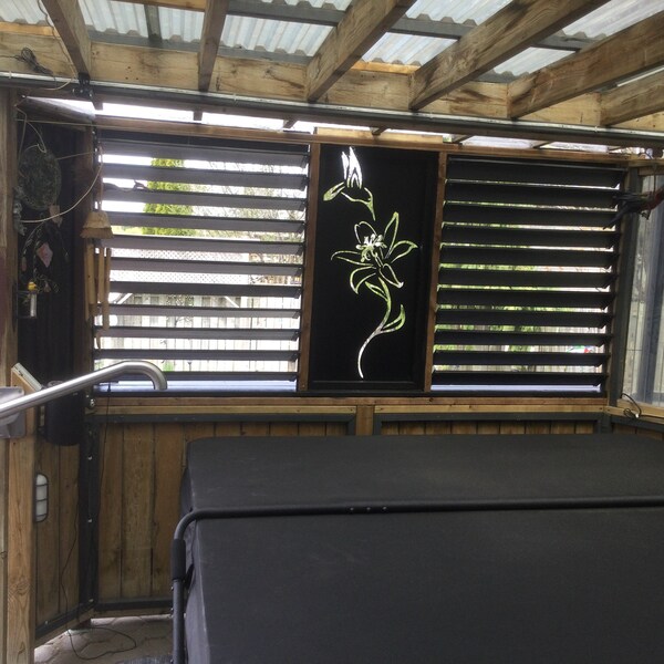 Metal Privacy Screen, Decorative Panel, Outdoor Garden, Fence, Art ...