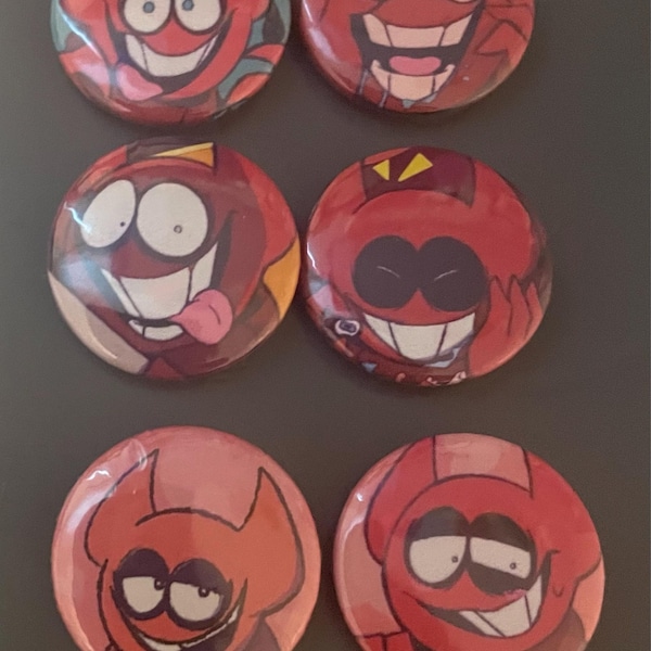 Bob Velseb Pins 6 Pack - Etsy