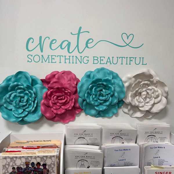 Craft Room Wall Decal- Classroom Wall Decal- Create Something Beautiful ...