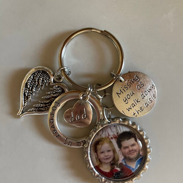 Memorial Keyring - Memorial Photo Gift - Custom Memorial Gift ...