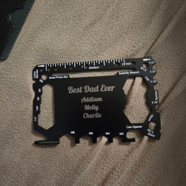 100x Color Printed Custom Card Multi Tool - Unique Business Cards ...