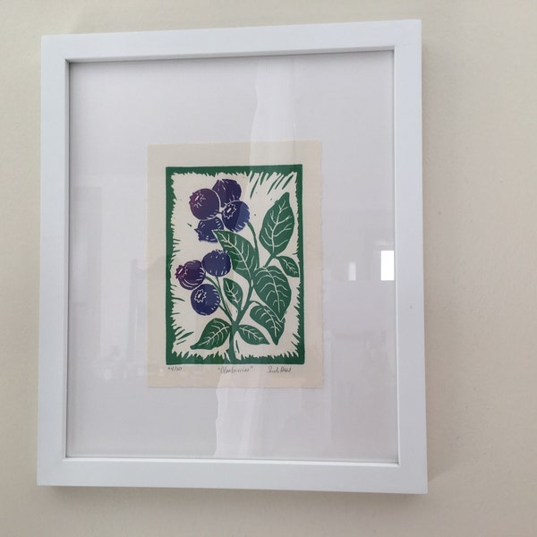 Triple Berry Block Print Set - Blueberries - Strawberries - Raspberries ...