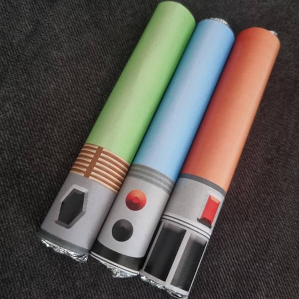 Light Saber Candy Wrappers for Star Wars Party Favors - Etsy