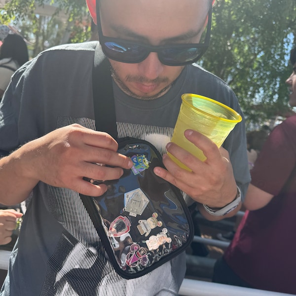 Pin Belt Bag - Ita Bag, Pin Display Bag, Clear Pocket Display Bag, Pin ...