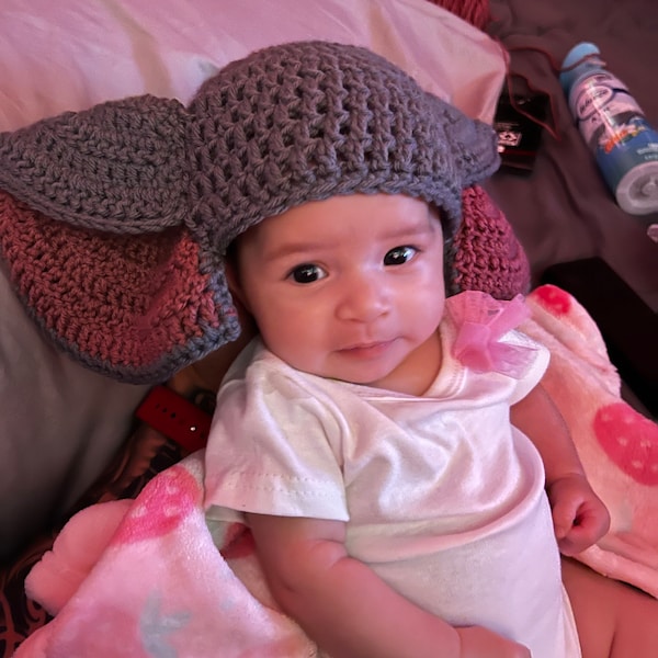 Elephant Ear Beanie Crochet Pattern PDF; Newborn - Etsy