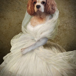 Custom Pet Portrait in Suit . Custom Animal Portrait in Suit . - Etsy