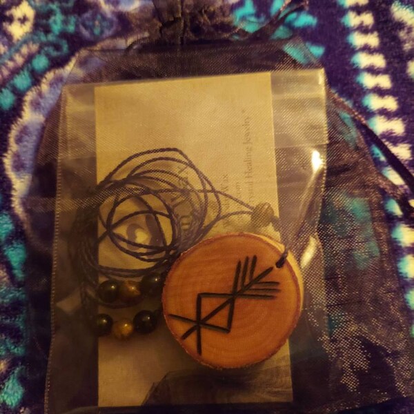 Viking Runes Driftwood Valhalla Ladder, Younger Futhark Runes, Viking ...