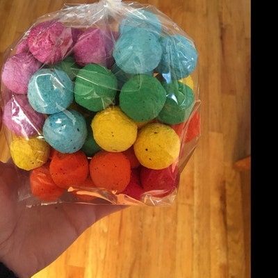 50 Rainbow Seed Bombs 6 Color Combo - Etsy