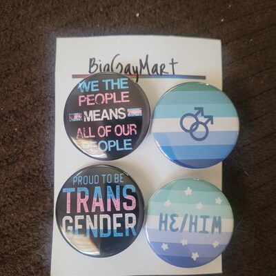 MLM Vincian Pride Flag 1.5 Metal Pinback Buttons Cute Gay Man Pride ...