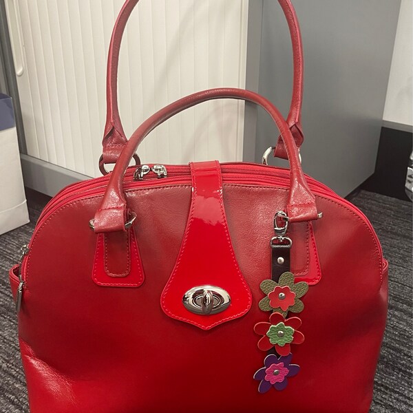 RED LEATHER Hobo Bag, Red Leather Handbag, Red Leather Shoulder Bag ...