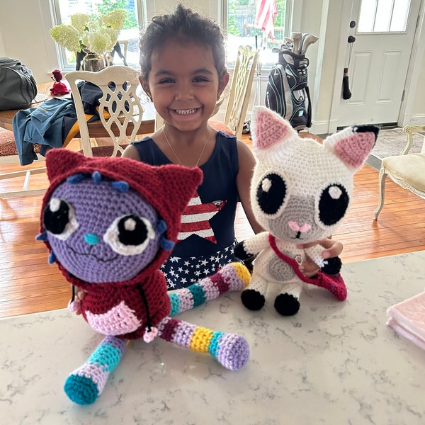 Crochet Pattern Pandy Paws Amigurumi Gabby's Dollhouse Stuffed Animal ...