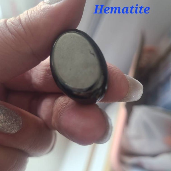 Hematite Tumbled Stone | Natural Hematite Crystal Polished | Pocket ...
