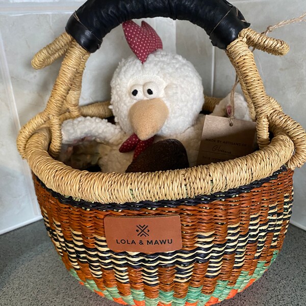 Shopping Basket - Lucy - African, Fairtrade, Bolga, Market Basket in ...