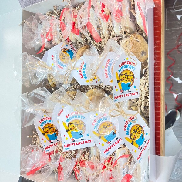 Last Day of School Treat Tag Printable Cookies End of School Year Gift ...