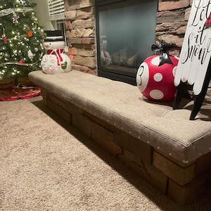 Custom Size Cushion Fireplace Cushion Hearth Cover Cushion - Etsy