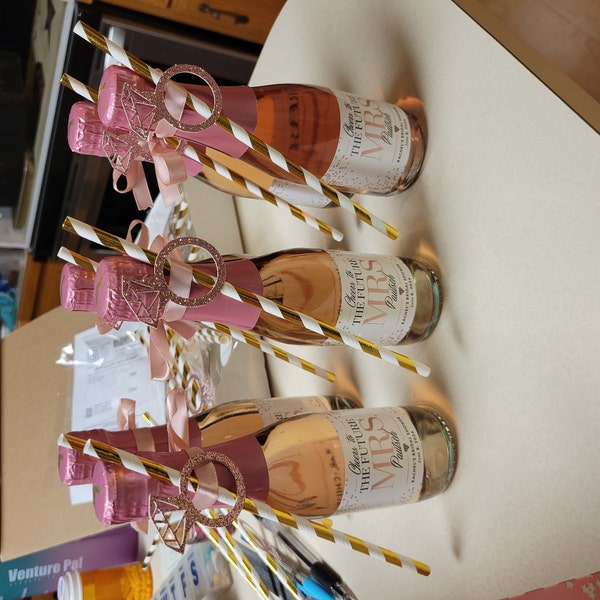 Diamond Ring Paper Straw, Bachelorette Party, Bridal Shower, Last Hoe ...