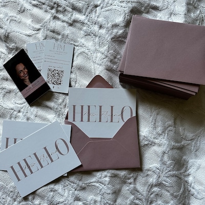 Side Wave Wavy Edge Scallop Edge Cards for Wedding - Etsy