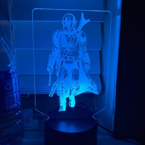 Spider-man LED Edge Lit Acrylic Illusion Lamp With Multi-color Light ...