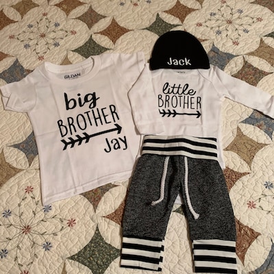 BIG BROTHER, Little Brother Outfit, Baby Boy Coming Home Outfit, Big ...