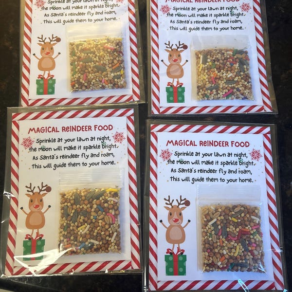 Personalized Magic Reindeer Food • Stocking Stuffers for Kids Gifts ...
