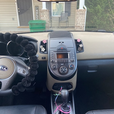 Short Plush Steer Wheel Cover, Universal Winter Warm Wheel Cover ...