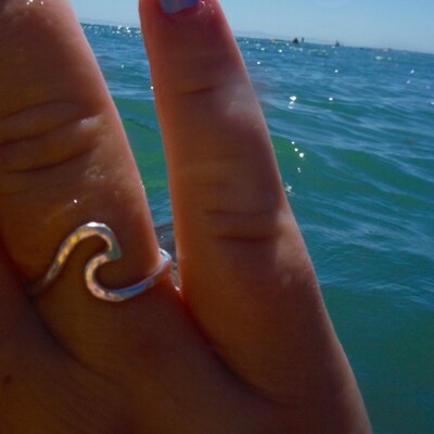 Silver Wave Ring, Sterling Silver, Hawaiian Jewelry, Handmade Maui ...