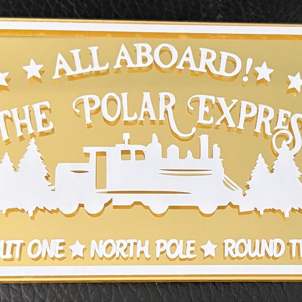 Ticket Polar Express SVG Cut File for Vinyl in Png. Jpg. Dxf. Svg - Etsy