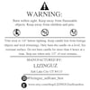 Candle Warning Label Template DIGITAL DOWNLOAD Custom Editable Template ...