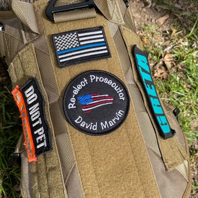Embroidered 2x6 Patch for Working Dogs With don't Touch Sign and ignore ...