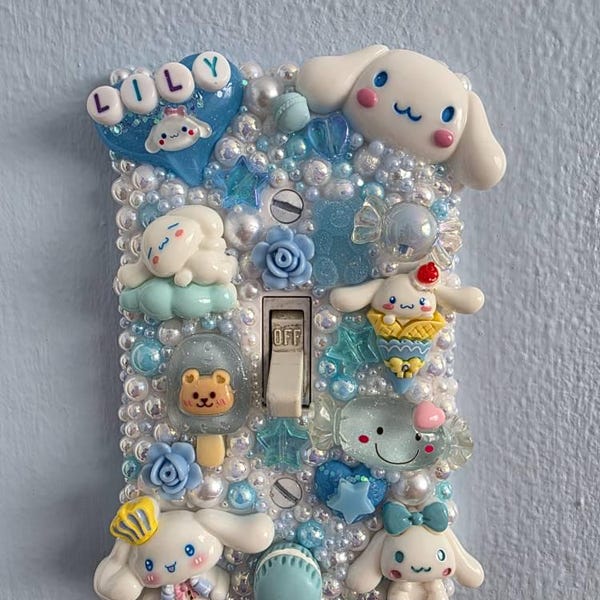 Pink Aesthetic Cute Kawaii Light Switch Plate - Etsy