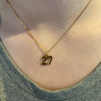 Number Necklaces Sports Number Necklace Baseball Number Necklace ...