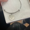 Custom Handwriting Bracelet Personalized Circle Bangle Bracelet ...