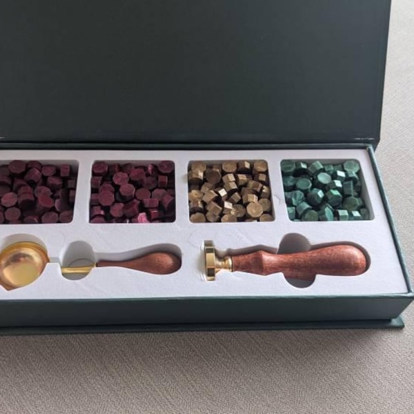 Custom Wax Seal Stamp Kit for Wedding Invitation, Personalized Logo Wax ...