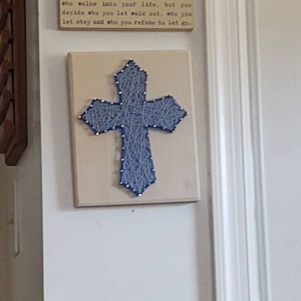 Cross String Art, Religious, Christian Decor, Home Decor, Catholic ...