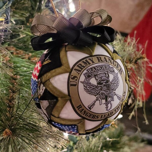 U.S. Army Ranger, Army Ranger Keepsake, Quilted Military Ornament - Etsy