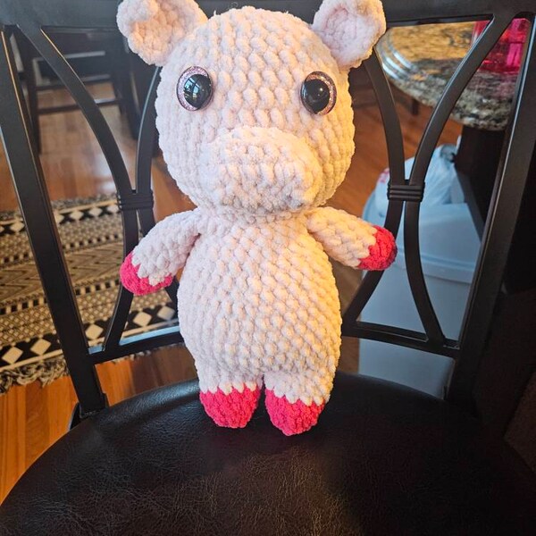 Pig Crochet Pattern (PDF) Low Sew. Only Sew on Nose and Ears. Overall ...
