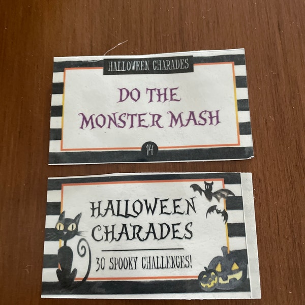 Halloween Games, Halloween Charades, Halloween Party Games, Printable ...